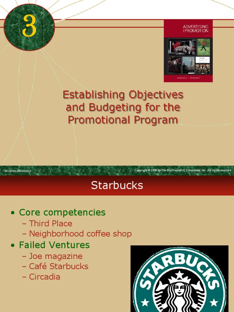Establishing Objectives and Budgeting For The Promotional Program | PDF ...
