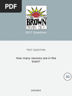 Brianbee Sample Questions 1 PDF | PDF | Brain | Neuron