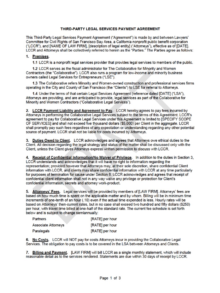 Third Party Payor Agreement | PDF