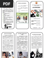 Triptico Drogas | PDF | La dependencia de sustancias | Drogas