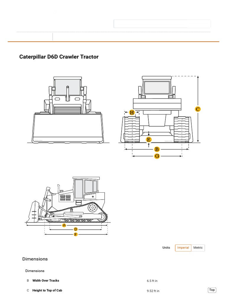 Caterpillar D6D Crawler Tractor Specs & Dimensions __ RitchieSpecs.pdf ...
