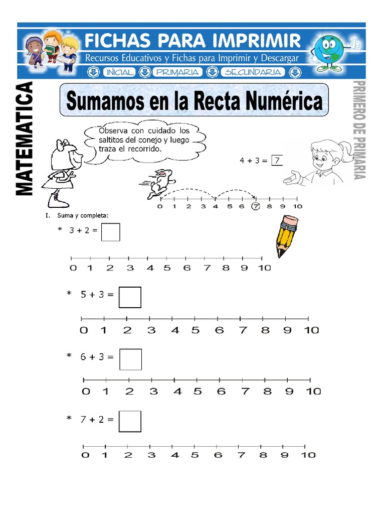 Sumas y Restas en la Recta Numérica | PDF