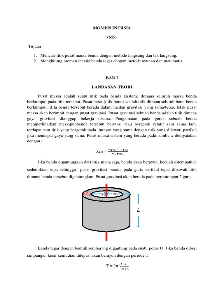 Momen Inersia Benda Tegar dan Partikel | PDF | Filsafat | Metode ...
