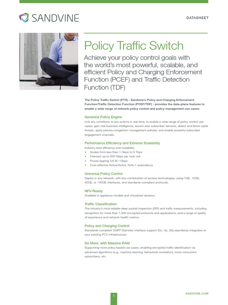 Sandvine Ds Policy Traffic Switch | PDF | Computer Network | Computer Cluster