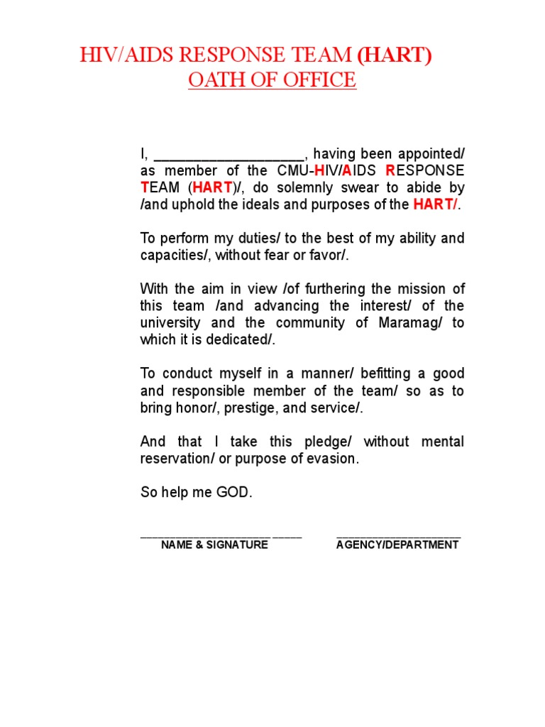Oath of Office | PDF