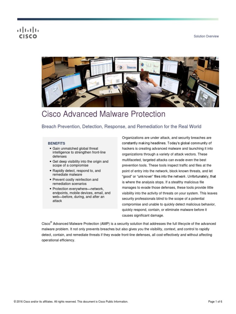 Cisco AMP White Paper | PDF | Malware | Cisco Systems