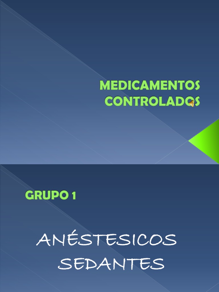 Anestésicos, analgésicos y sedantes comúnmente utilizados en medicina ...
