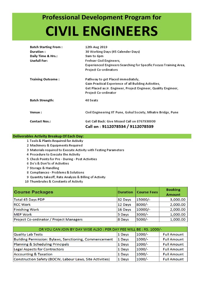 PDP For Civil Engineers | PDF | Economic Sectors | Engineering