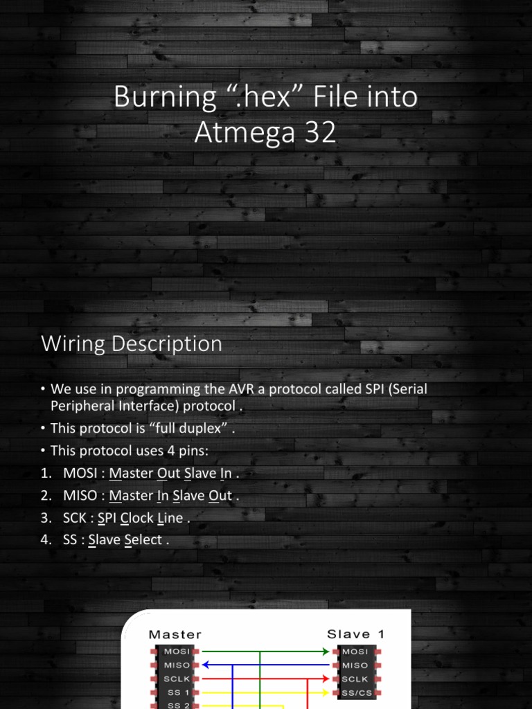 Burning ".Hex" File Into Atmega 32 | PDF