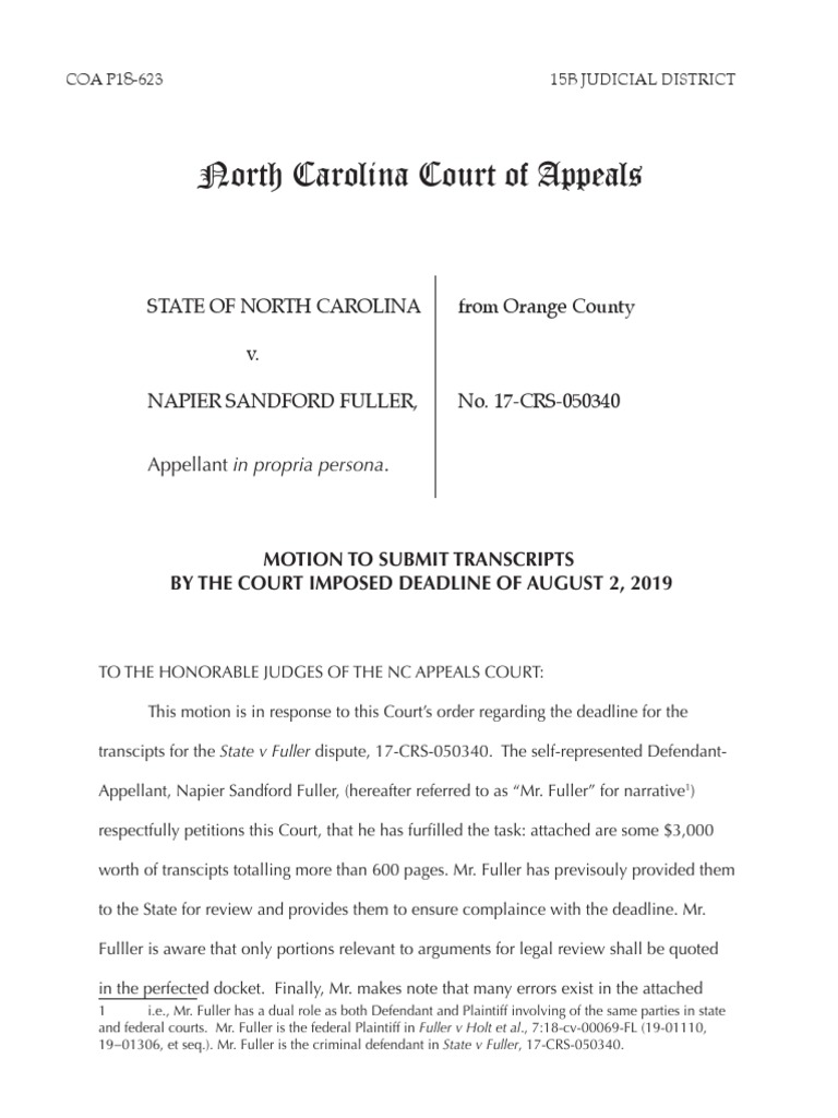 564-Pages of Transcripts in Case 17-CRS-050340 | PDF | Judge ...