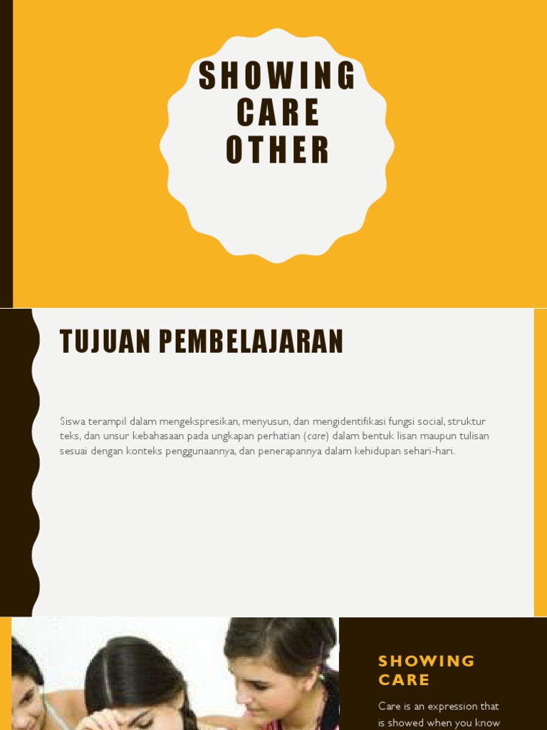 SHOWING Care | PDF | Self-Improvement