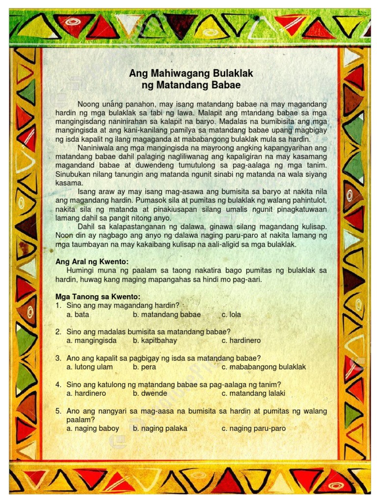 Ang Mahiwagang Bulaklak | PDF