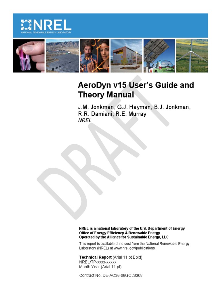 AeroDyn Manual V15.04a PDF | PDF | Computer File | Fluid Dynamics