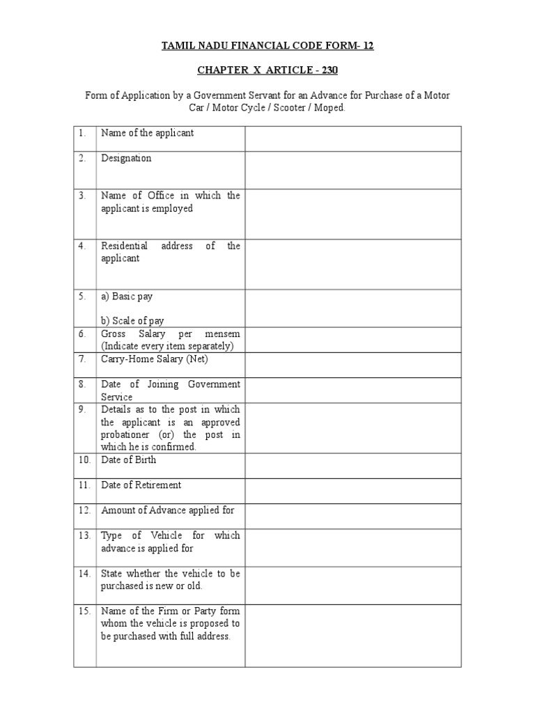 Form 12 | PDF | Loans | Interest