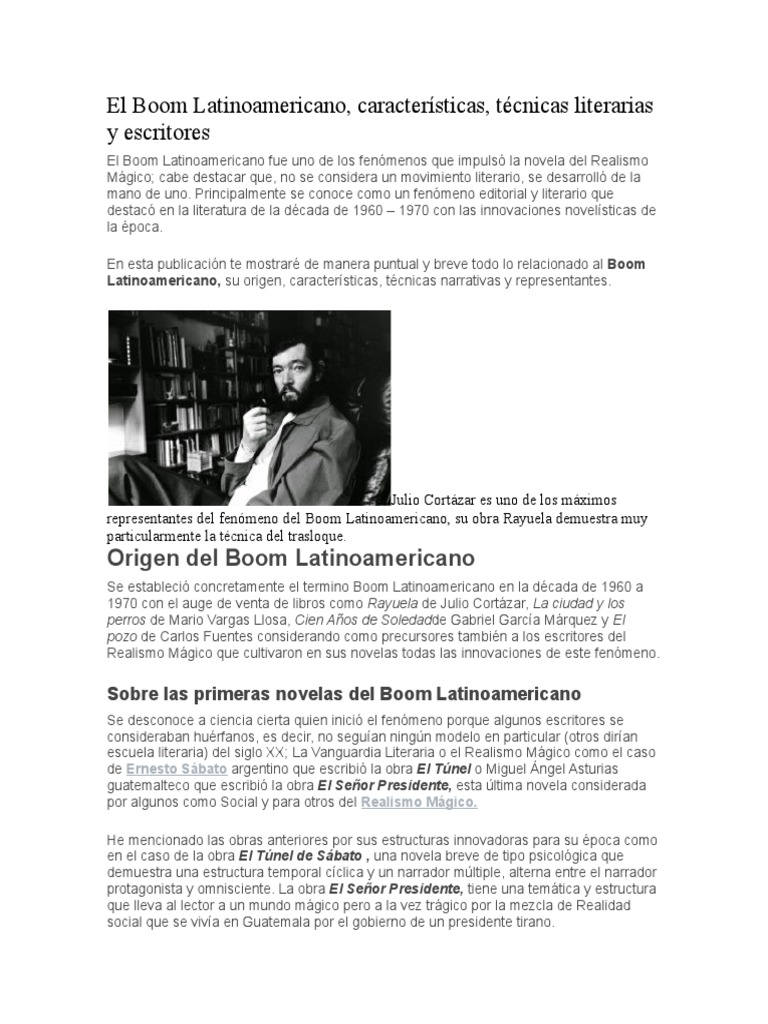 El Boom Latinoamericano | PDF | Narrativa | Novelas