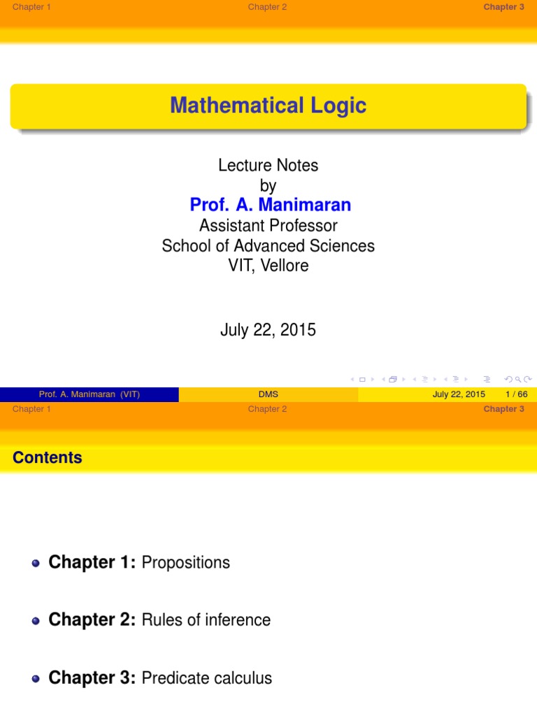 FALLSEM2019-20 MAT1014 TH VL2019201000547 Reference Material I 10-Jul-2019 Unit 1mat Logic PPT ...