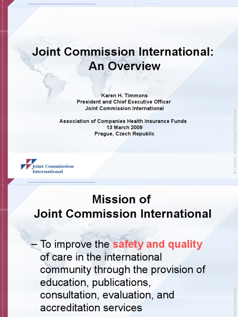 Joint Commission International: An Overview | PDF | Joint Commission ...