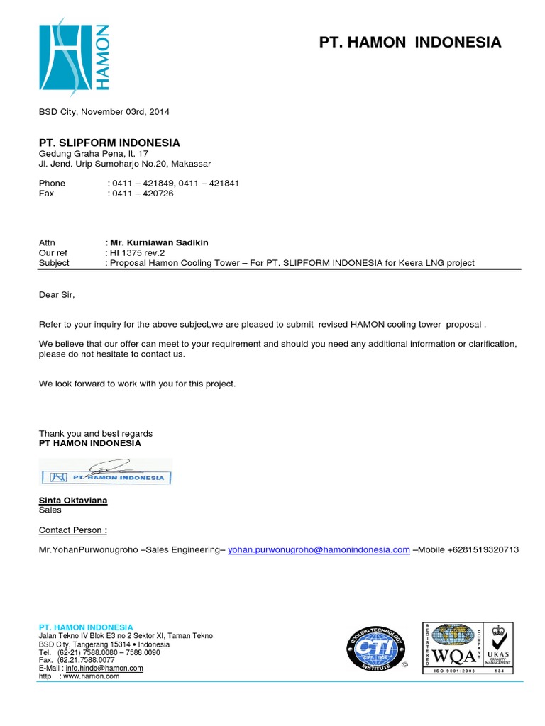 Cooling Tower Hamon | PDF | Engines | Water