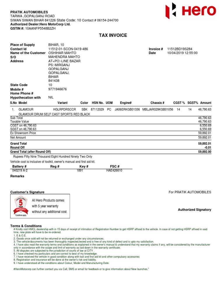 GST Retail Invoice | PDF | Business