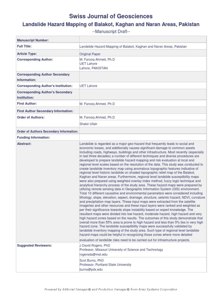 Resc | PDF | Landslide | Map