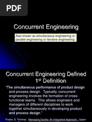 Concurrent Engineering Pdf