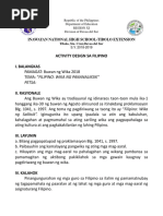 Project Proposal Filipino Edited | PDF