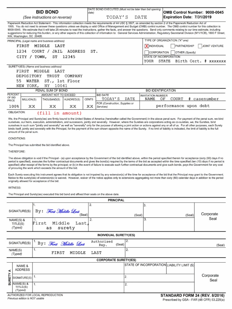 SF24-16 Bid Bond | PDF