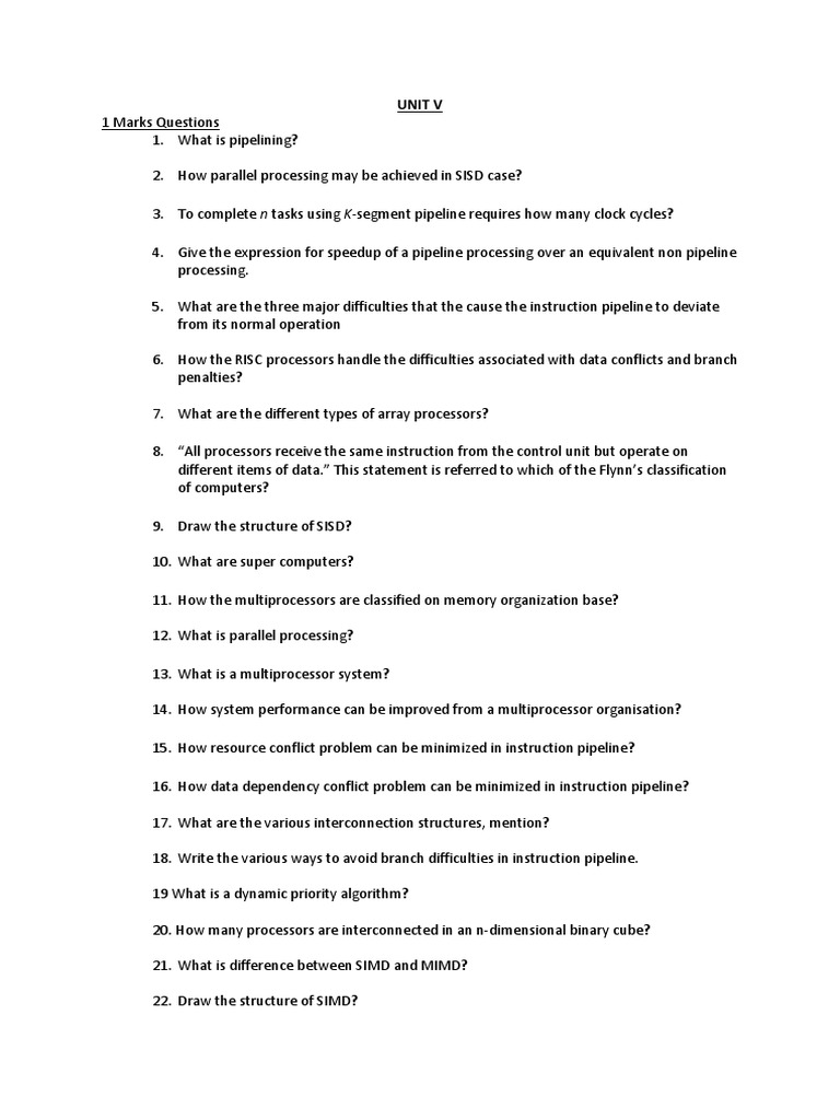 Unit V | PDF | Parallel Computing | Concurrent Computing
