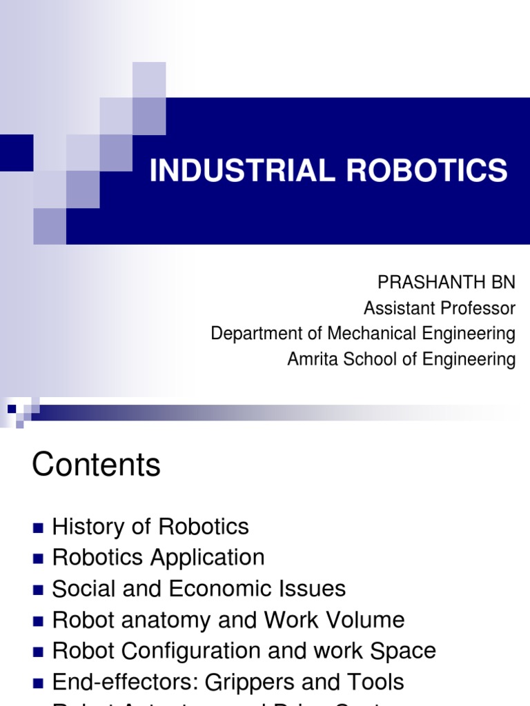Industrial Robotics | PDF | Rotation Around A Fixed Axis | Automation