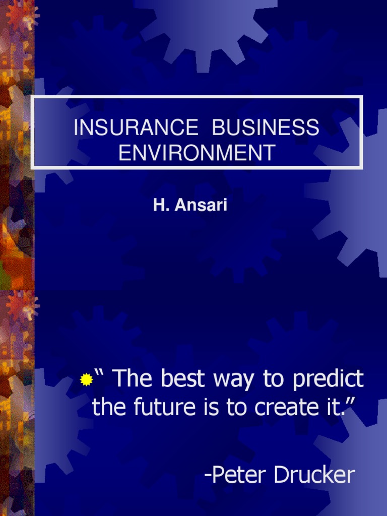 Insurance Business Environment | PDF | Insurance | Deregulation