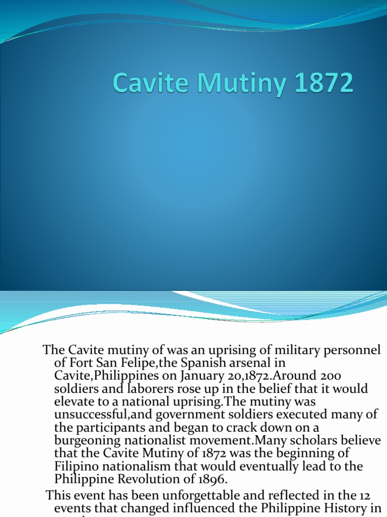 Cavite Mutiny 1872 | PDF | Spanish Colonization Of The Americas ...