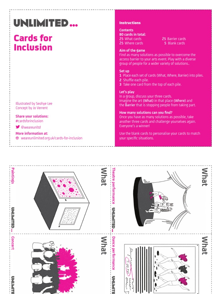 Inclusion-Cards Printable PDF | PDF