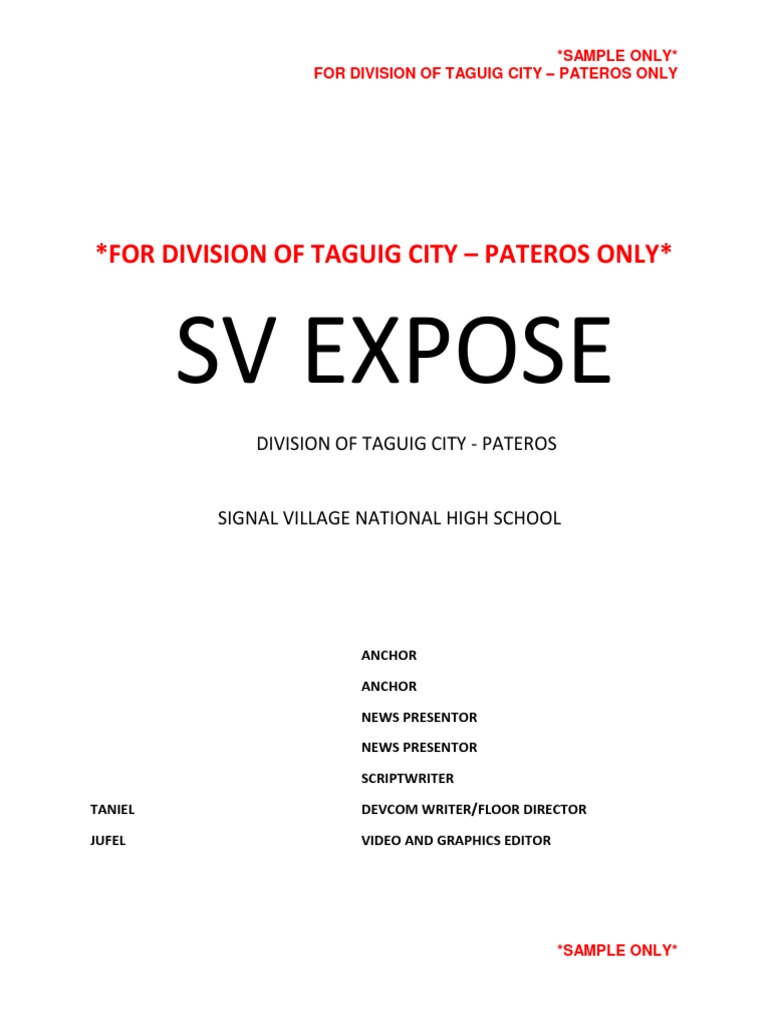 TV Broadcasting Script | PDF | Philippines