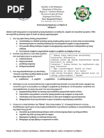 BANGHAY ARALIN Filipino 8 Unang Markahan | PDF