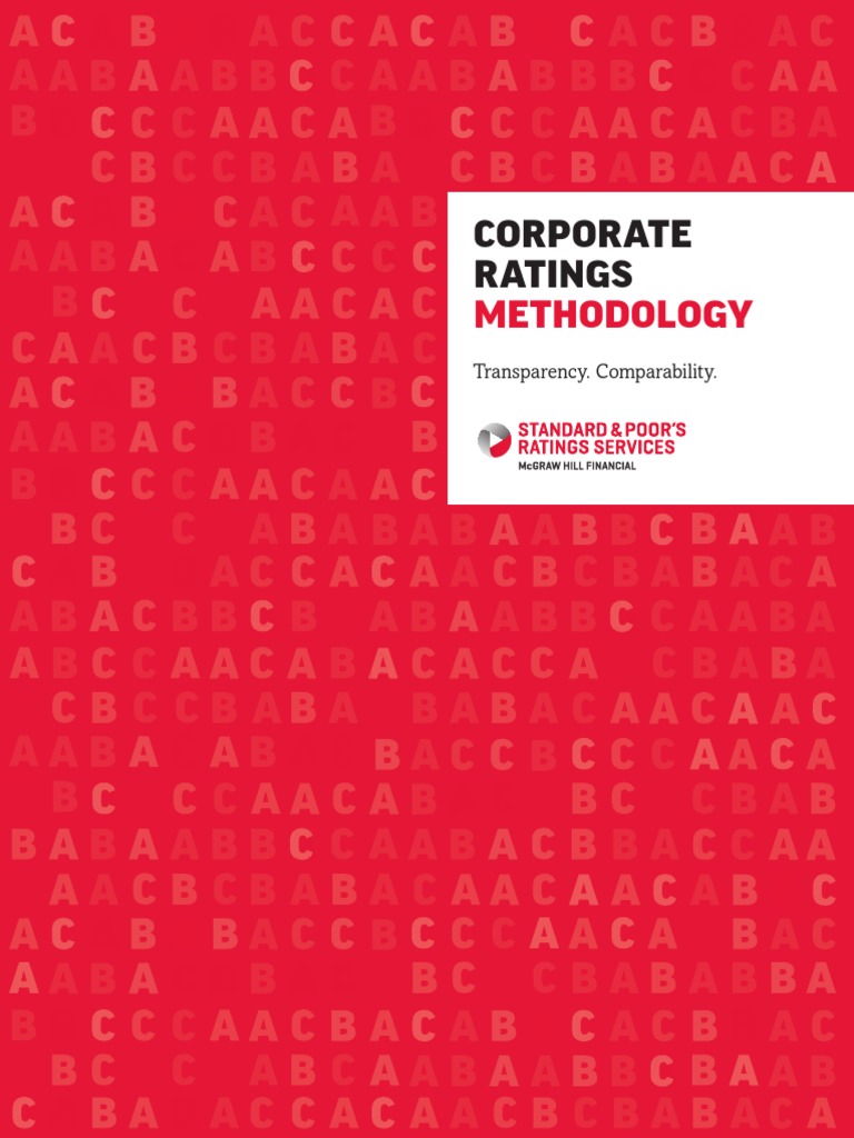 Corporate Ratings Methodology | PDF | Credit Rating | Standard & Poor's