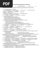 Science Grade 3 1st Quarter Test | PDF | Liquids | Matter