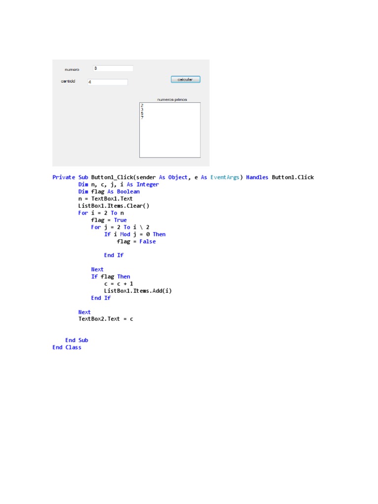 Private Sub As Object As Handles Dim As Integer Dim As Boolean | PDF | Boolean Data Type ...