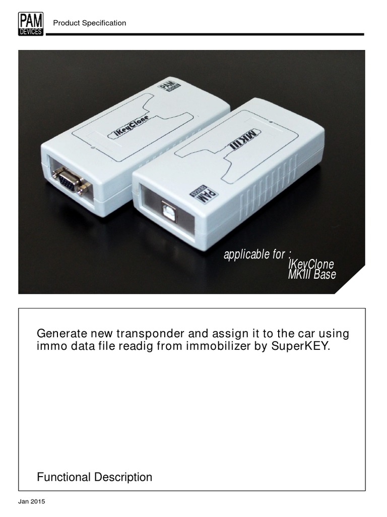 Generate and program a new transponder key for VW vehicles using PAM ...