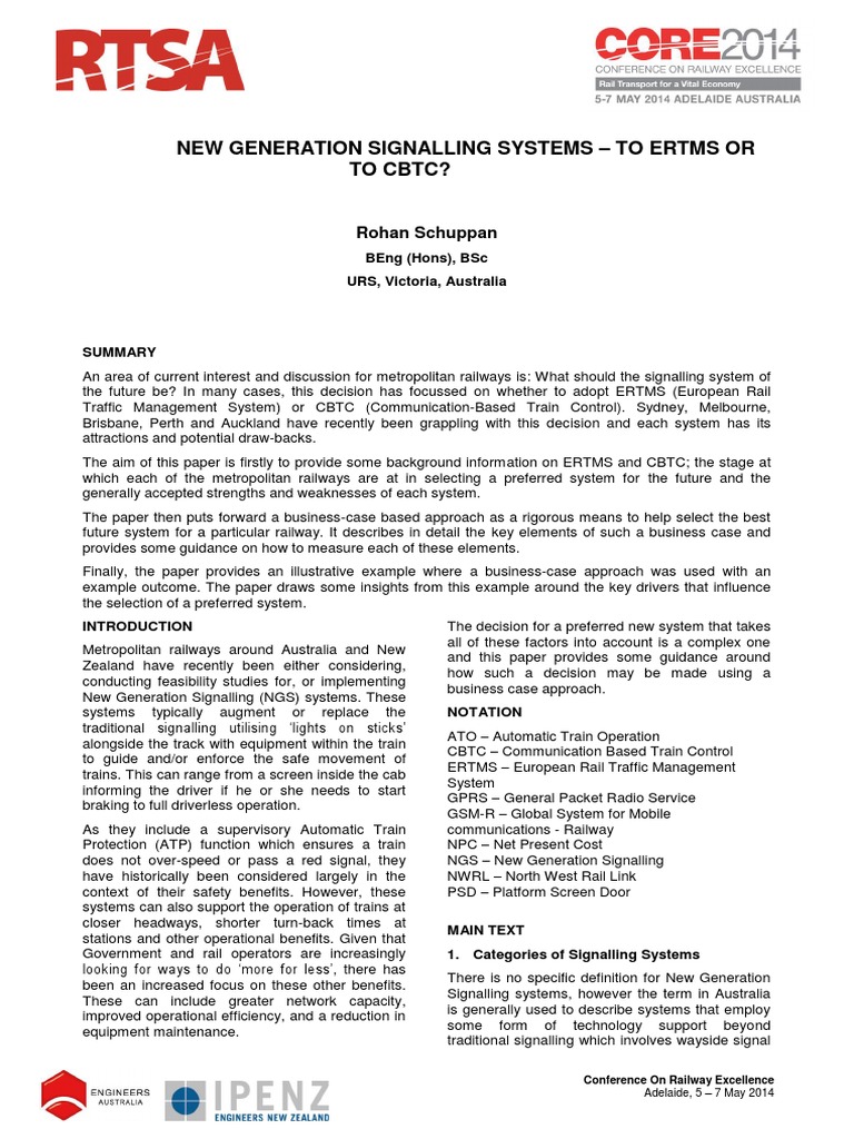 153 Schuppan, Rohan | PDF | Train | Systems Engineering