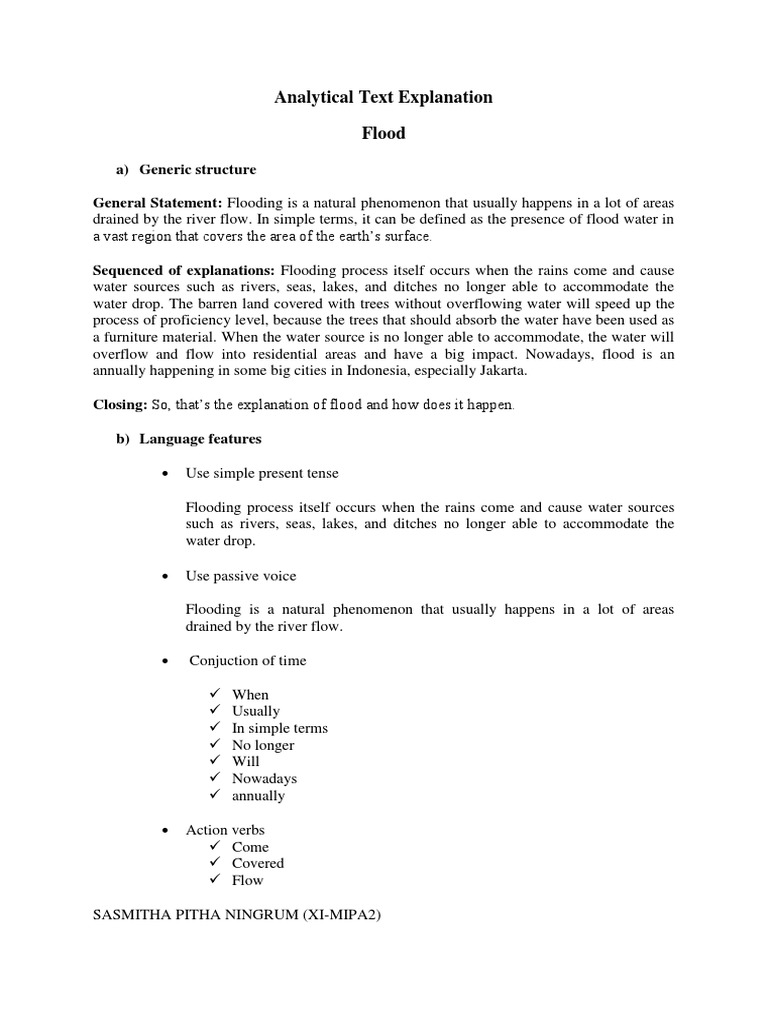 Analytical Text Explanation | PDF