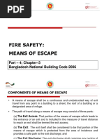 SCDF Fire Code: Means of Escape Guidelines | PDF | Stairs | Fire Safety