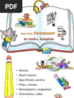 A Detailed Lesson Plan in English Parts of The Newspaper: I-Objectives ...