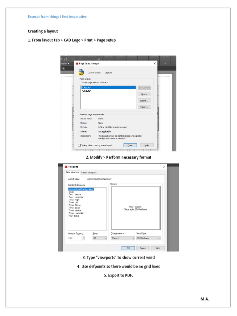 Creating A Layout | PDF