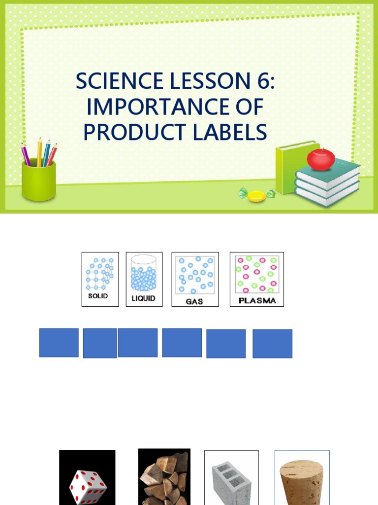 Lesson 6 - Importance of Reading The Products Label | PDF | Housekeeping