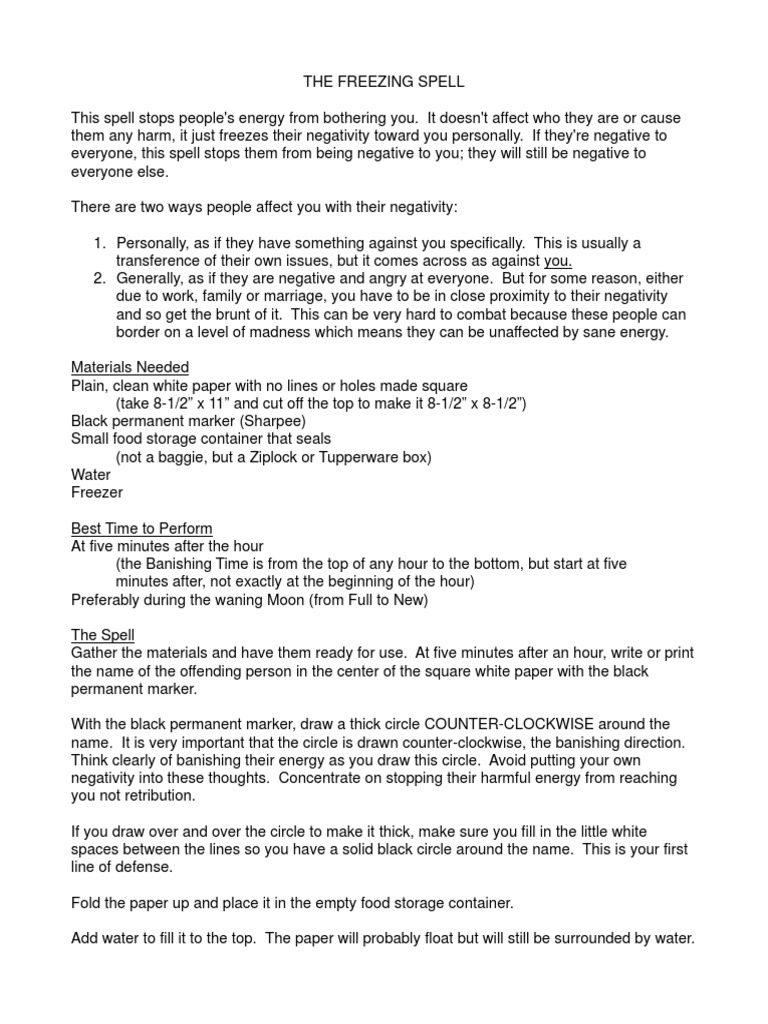 Freezing Spell | PDF | Refrigerator | Nature