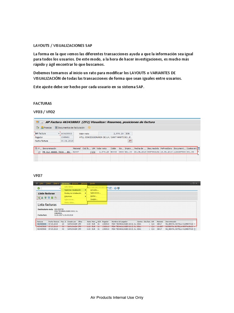 Layouts Sap | PDF | Áreas de informática | Informática
