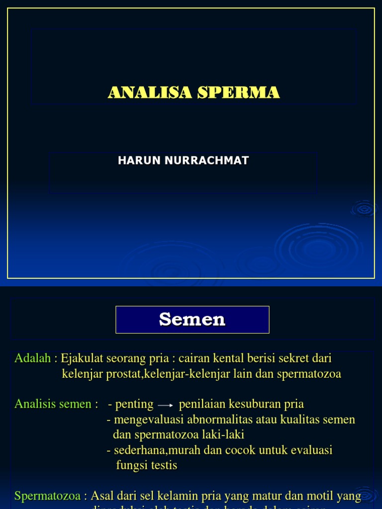 Analisa Sperma | PDF | Kesehatan Holistik