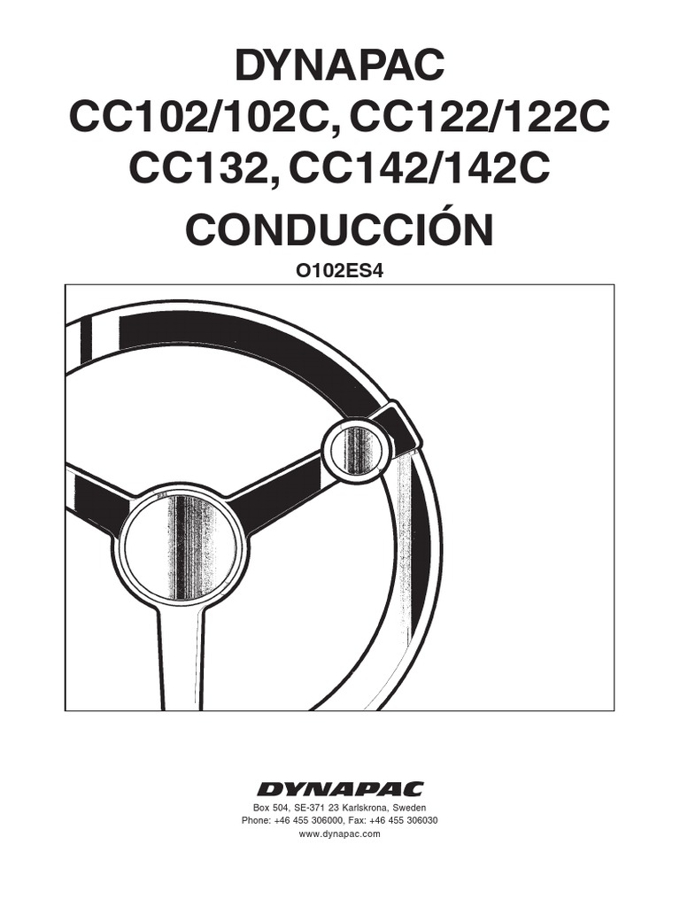 Vibro Rodillo Dynapac CC 122 | PDF | Neumático | Motor diesel