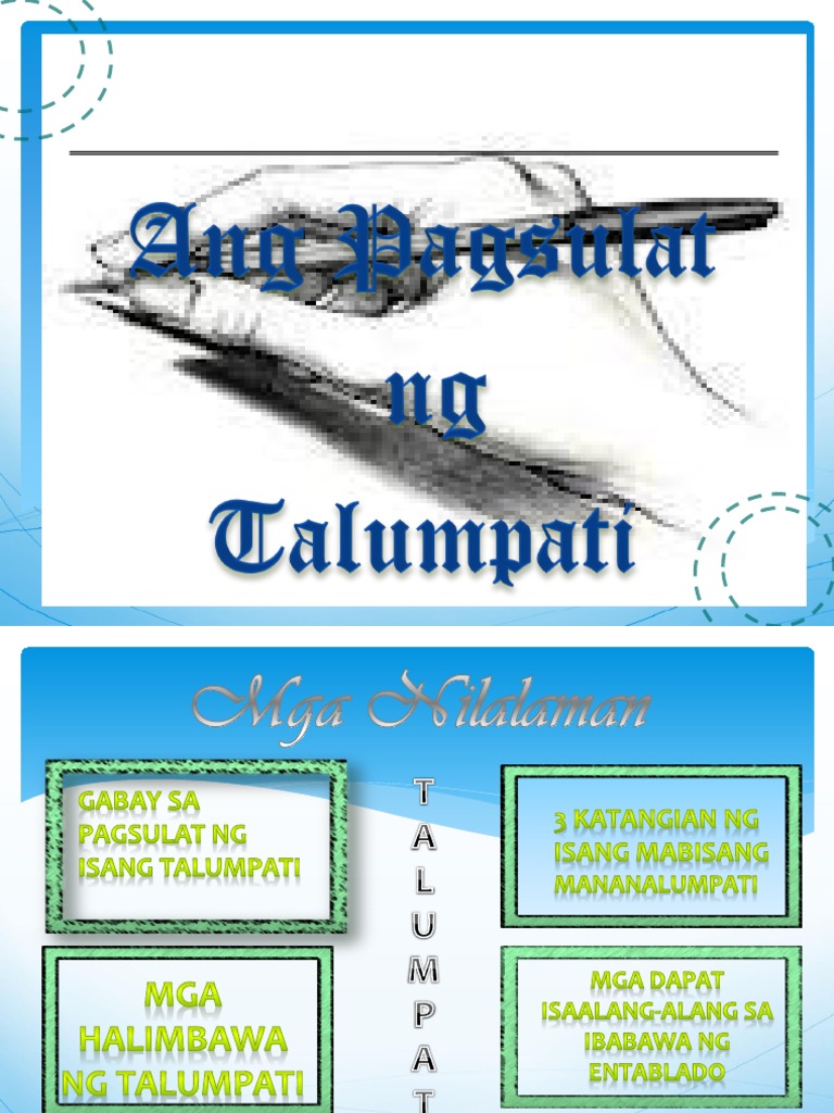 Gabay Sa Pagsulat NG Talumpati | PDF
