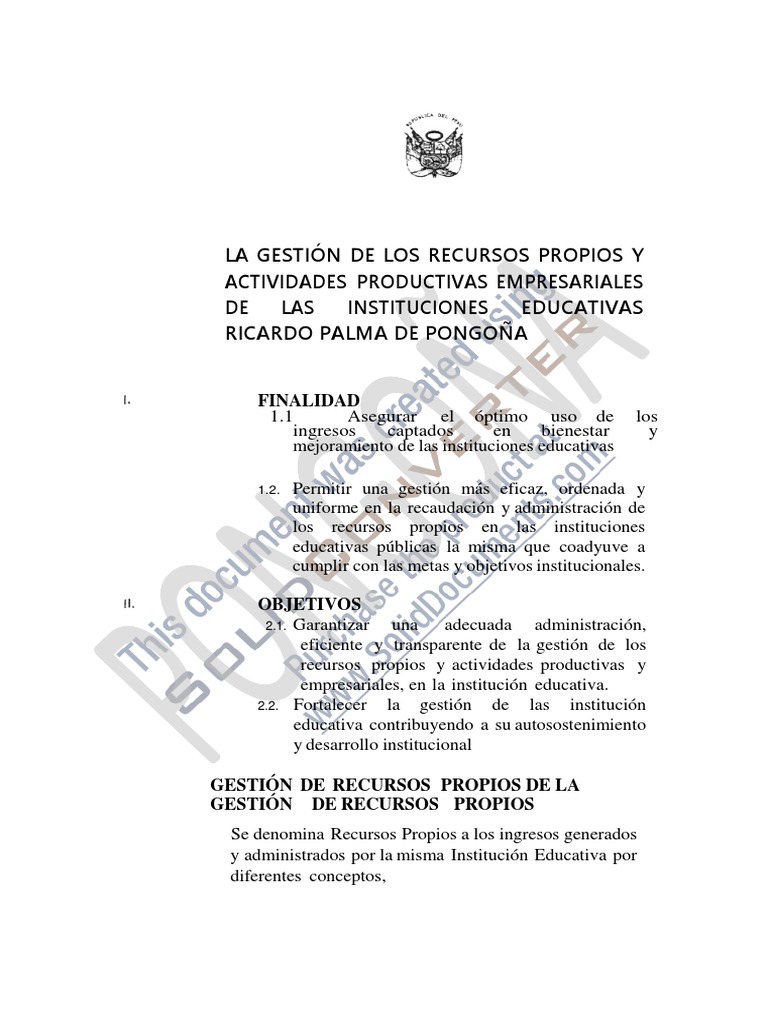 Recursos Propis de Pongoña2019 - Marco | PDF | Institución | Evaluación